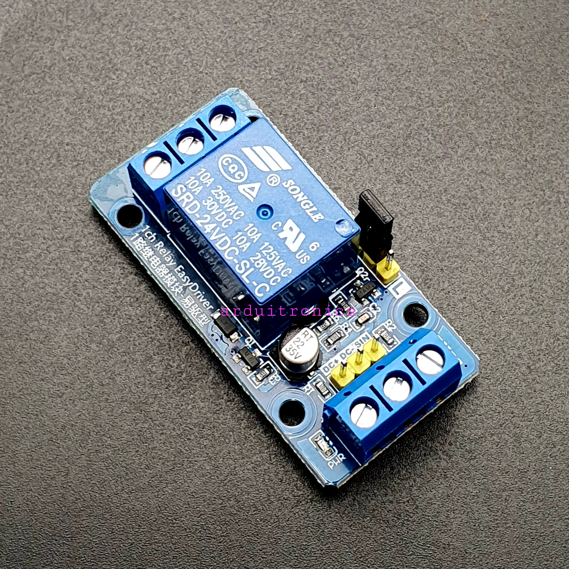 1 Channel Relay Module 24V (High/Low Level Trigger) - Arduino, Raspberry Pi, NodeMCU, IoT ...