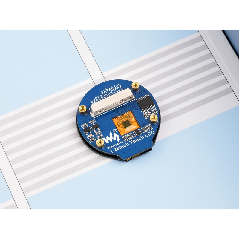1.28inch Round LCD Display Module with Touch panel, 240×240 Resolution ...