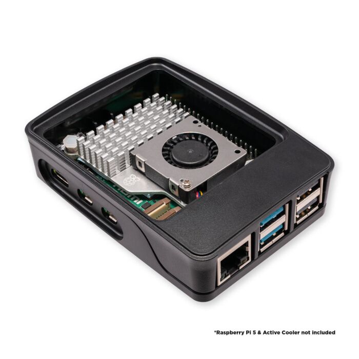 Official Raspberry Pi 5 Case Black - Arduino, Raspberry Pi, NodeMCU, IoT, Nvidia, Lora, AI ...