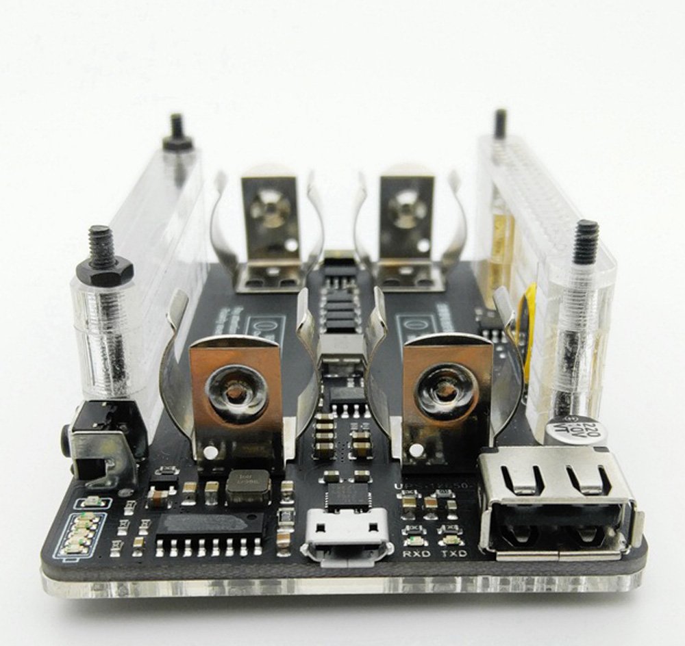 Raspberry Pi UPS - 18650 HAT with RTC 5V Output for Raspberry Pi 4B, 3B+, 3B - Arduino ...