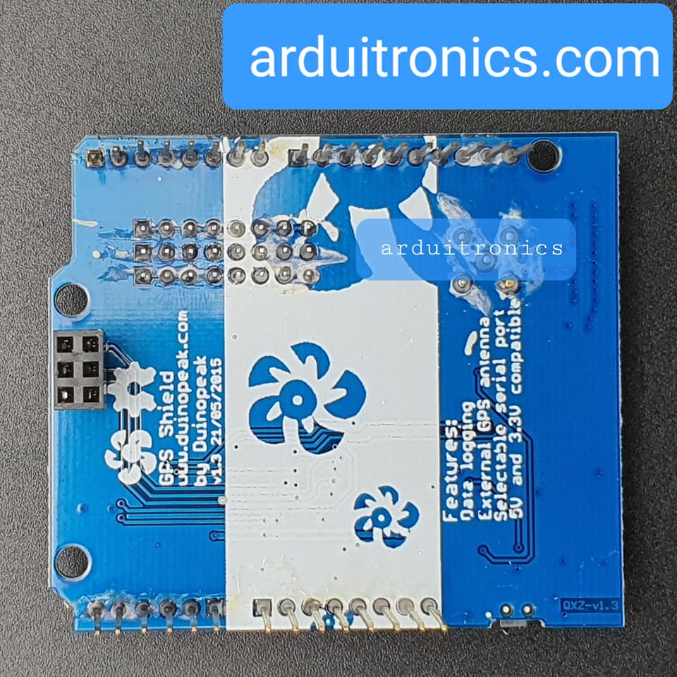 Gps Shield Ublox Neo 6m With Data Logger For Arduino Uno แถมสายอากาศ