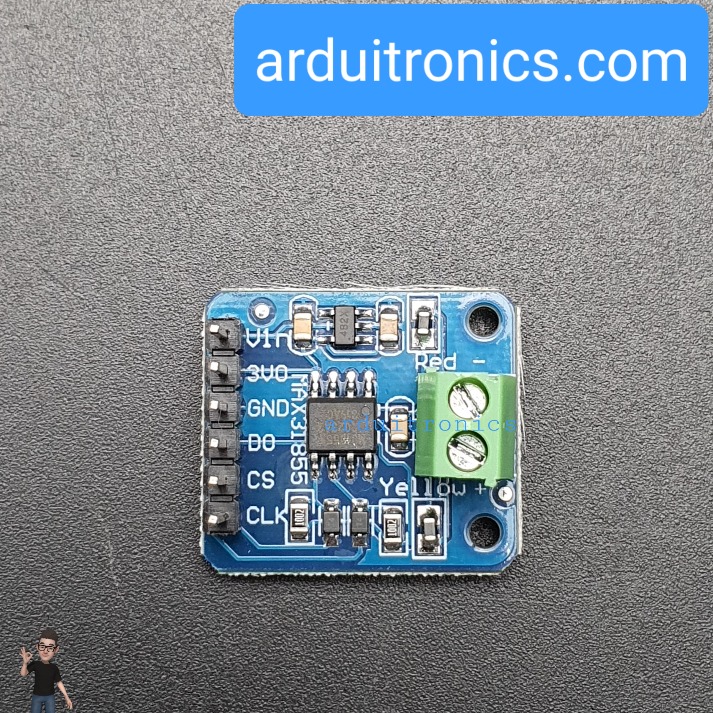 เซ็นเซอร์วัดอุณหภูมิ Thermocouple Amplifier MAX31855 Breakout (บัคกรี pin header แล้ว) - Arduino ...