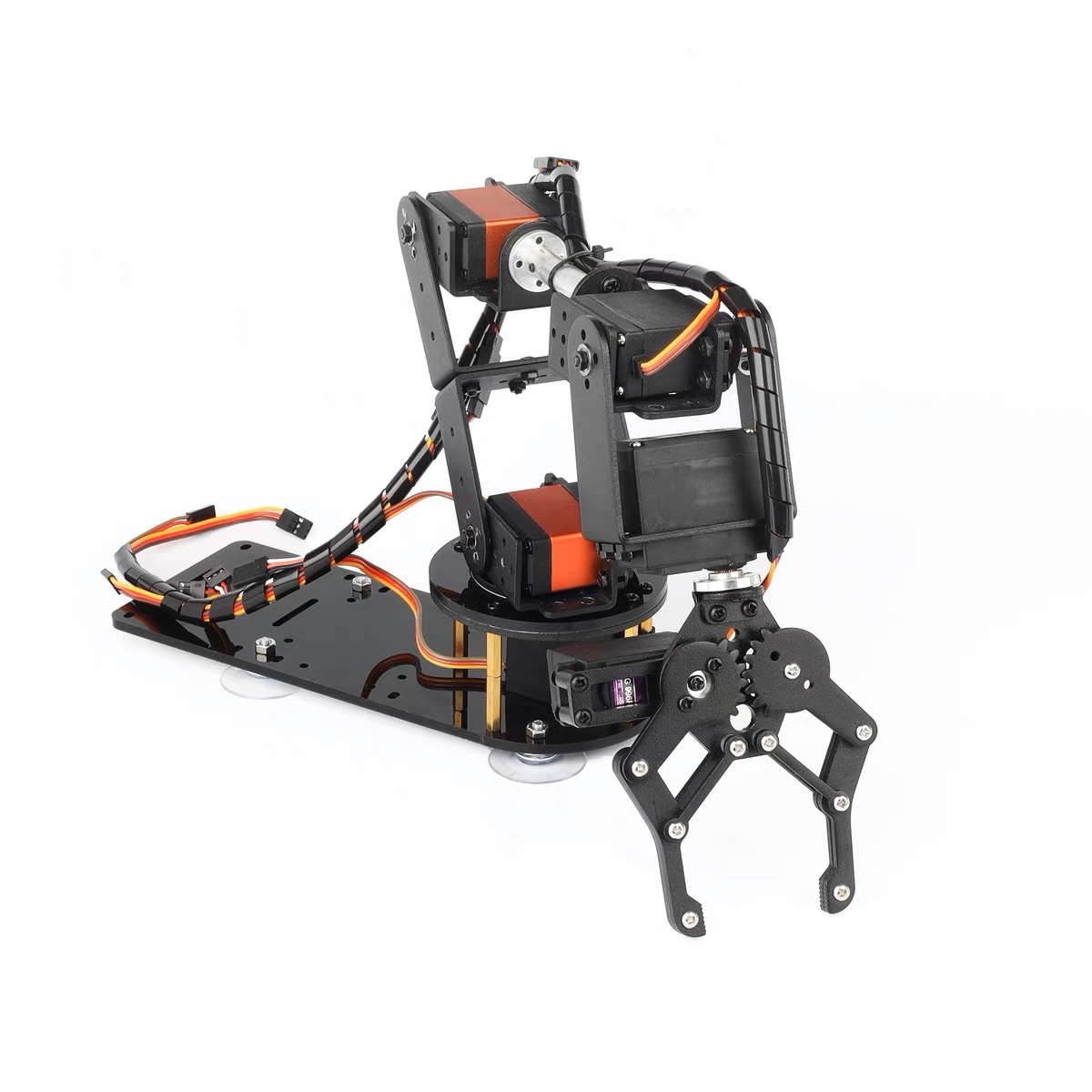ชุดโครงแขนกลหุ่นยนต์ Arm Robot 6 DOF Arduino สีดำ โลหะ - Arduino ... ชุดโครงแขนกลหุ่นยนต์ Arm Robot 6 DOF Arduino สีดำ โลหะ - Arduino ...