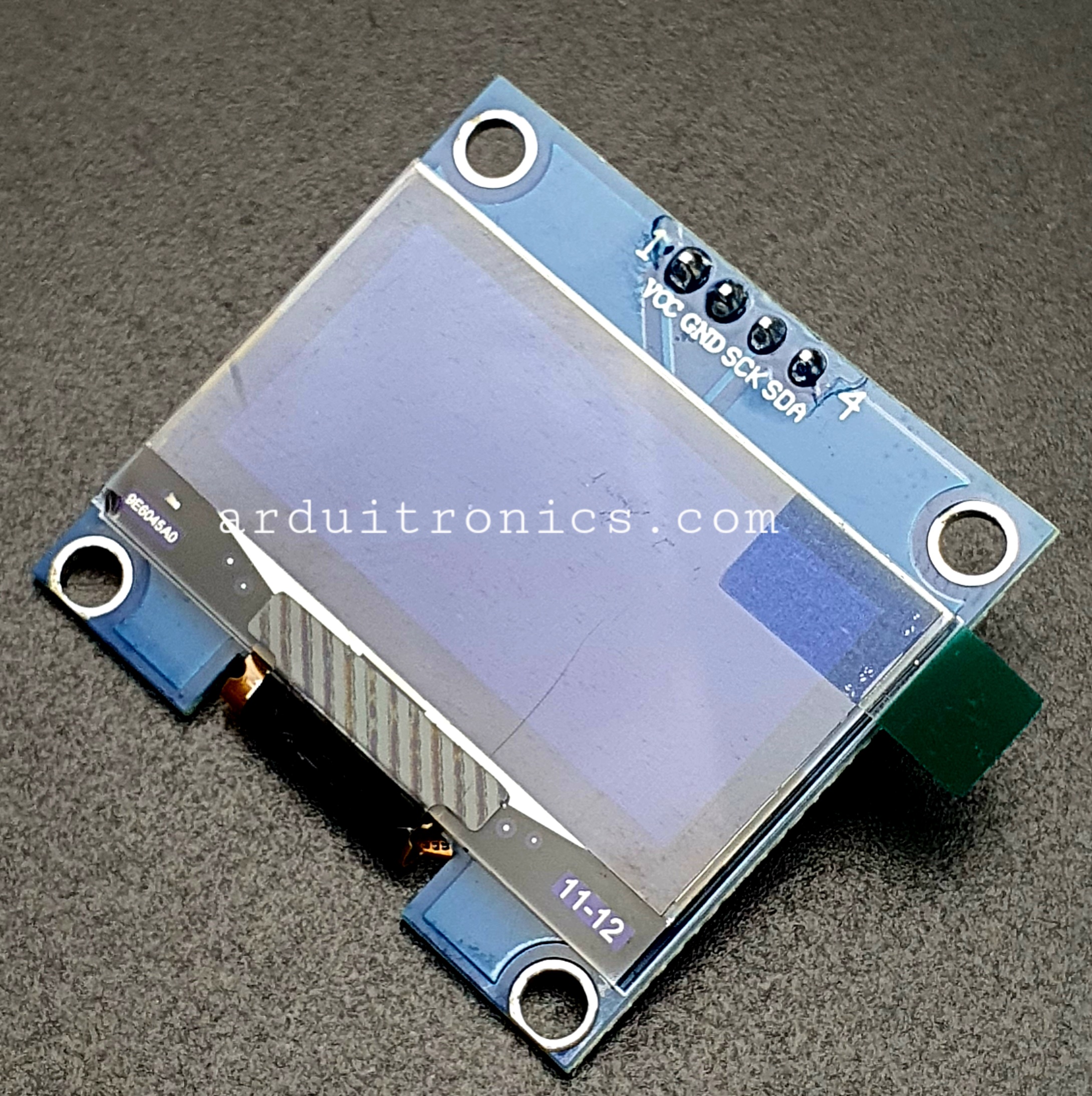 จอแสดงผล Oled 128x64 แบบ I2c ขนาด 13 สีน้ำเงิน Oled Display I2c Module 13 For Arduino