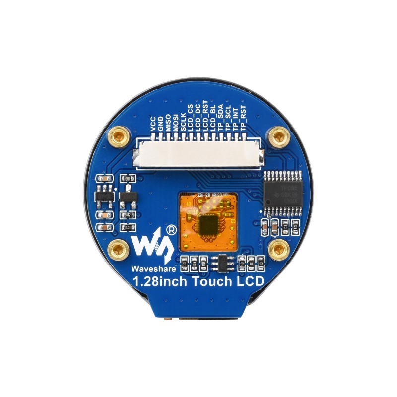 1.28inch Round LCD Display Module with Touch panel, 240×240 Resolution ...