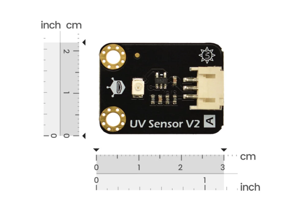Gravity: GUVA-S12SD Analog UV Light Sensor (200-370nm, UVA, UVB, UVC) (แท้ DFRobot) - Arduino ...