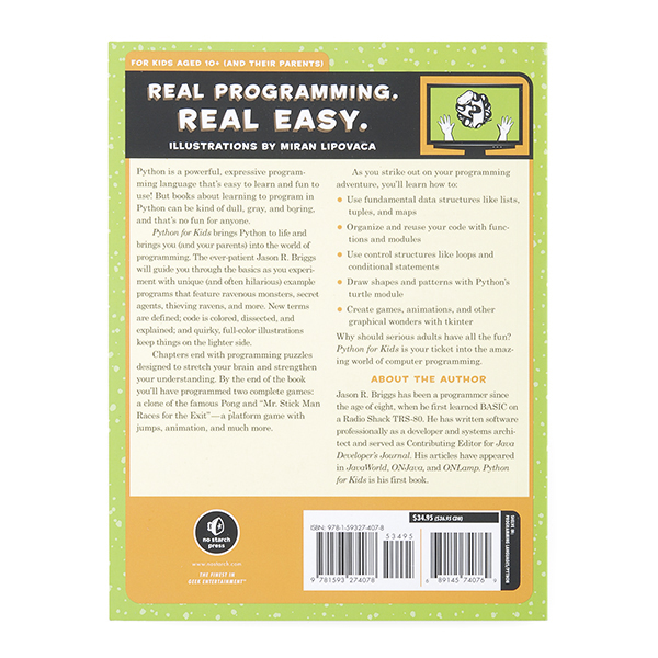 หนังสือ Python for Kids: A Playful Introduction to Programming (344 ...