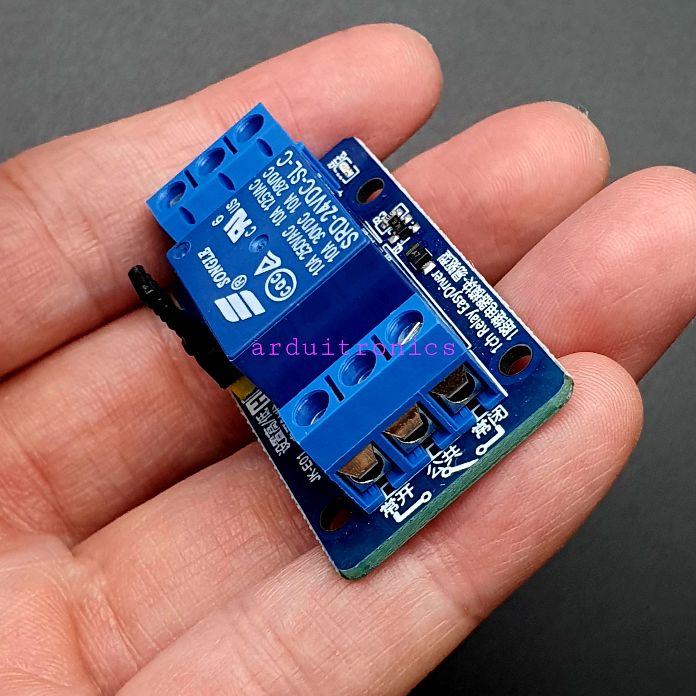 1 Channel Relay Module 24V (High/Low Level Trigger) - Arduino, Raspberry Pi, NodeMCU, IoT ...