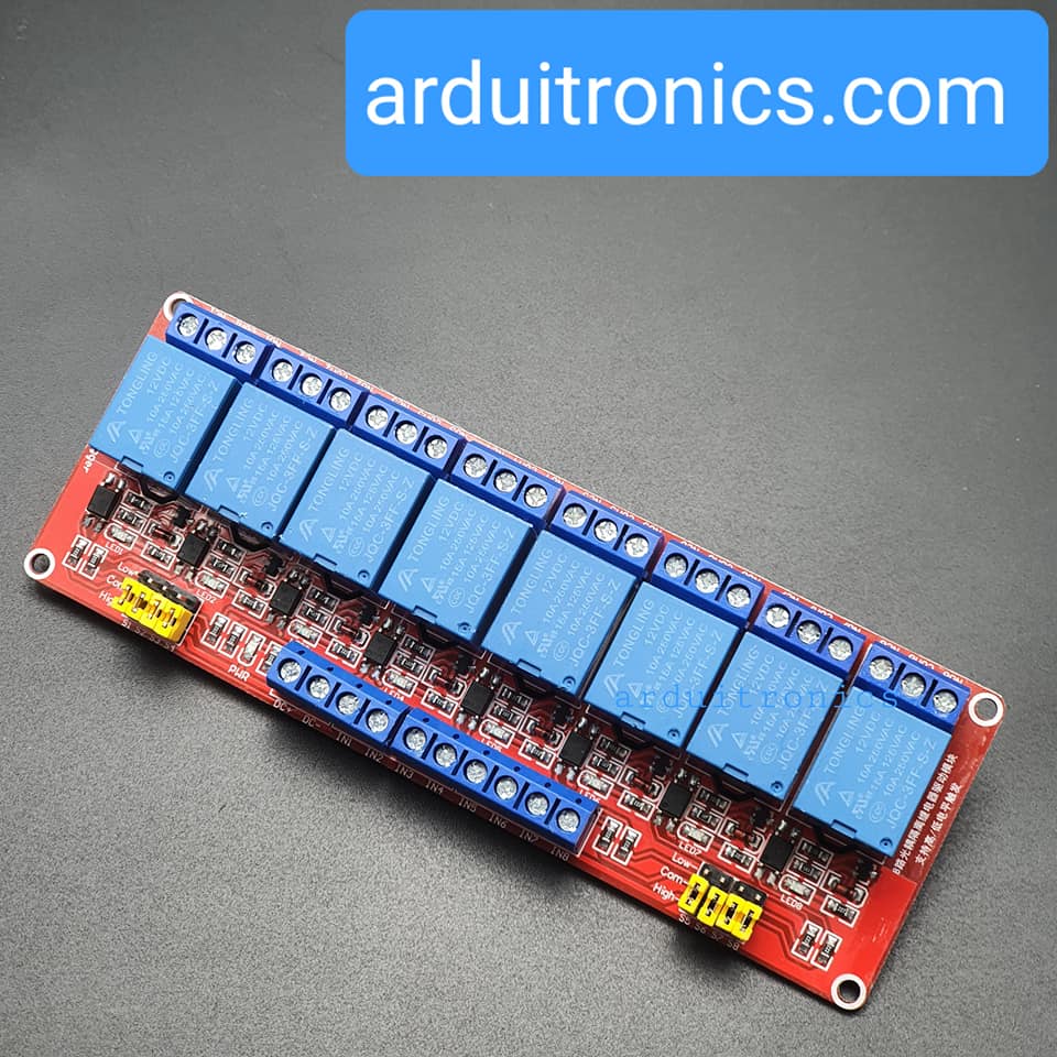 5v 1-Channel Relay High/Low Level Trigger Relay Module Red PCB - Arduino, Raspberry Pi, NodeMCU ...