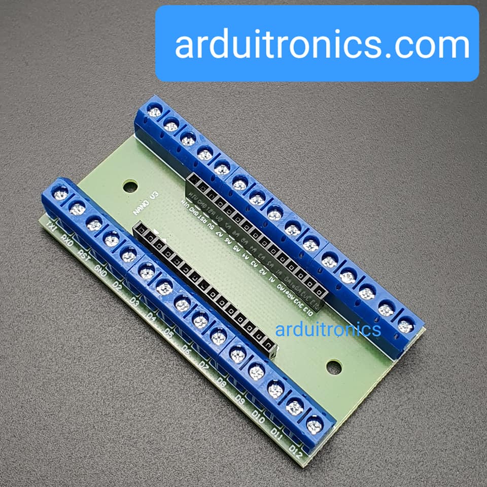 Arduino Nano 3.0 Screw Shield Nano Shield - Arduino, Raspberry Pi, NodeMCU, IoT, Nvidia, Lora ...