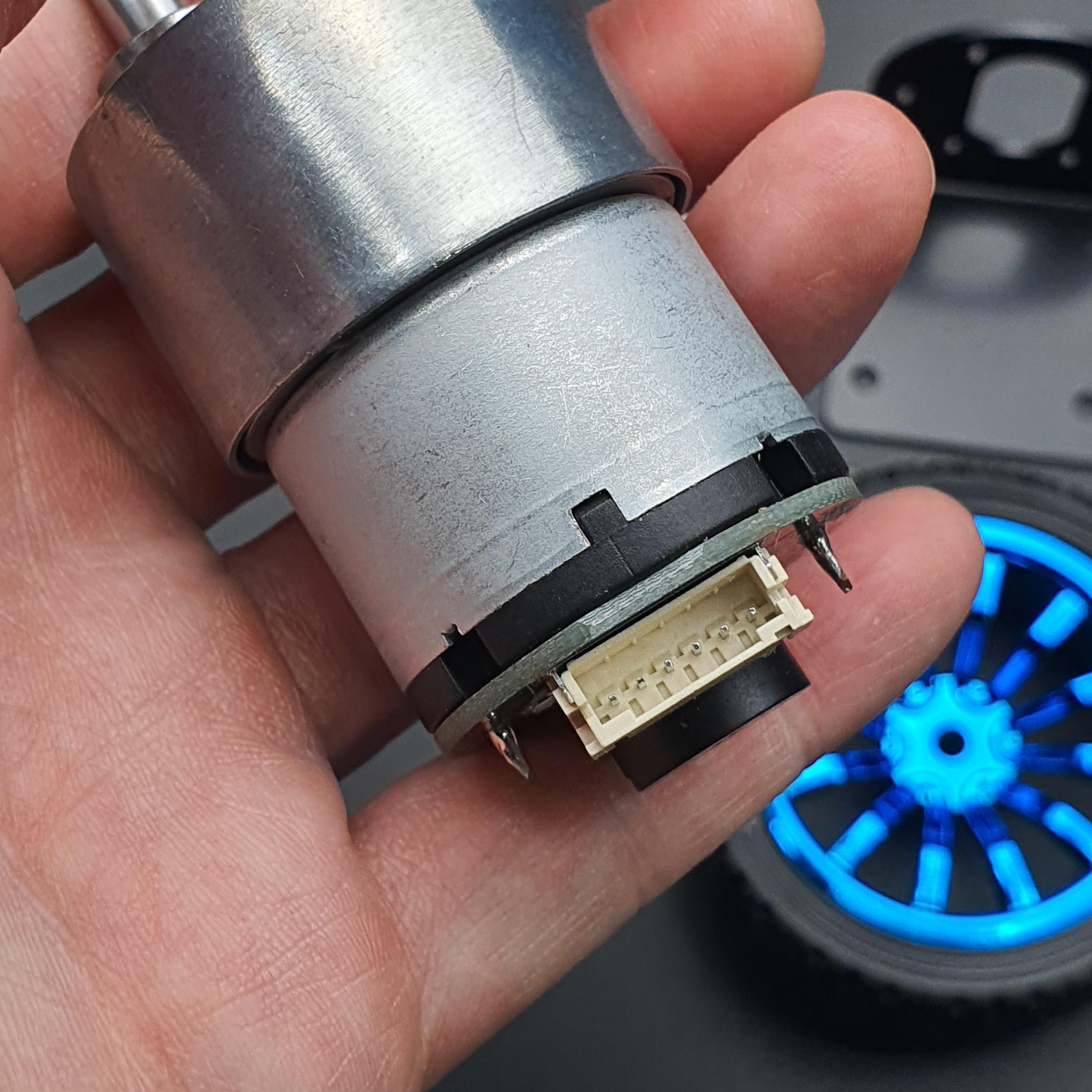 JGB37-520 Encoder Motor Set Kit 6mm Shaft with Mounting Bracket มอเตอร์ ...