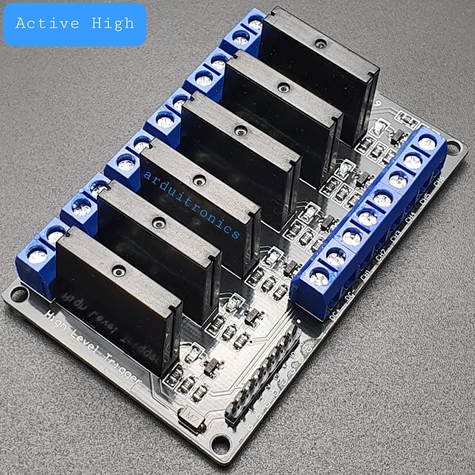 6 Channel 5V 2A Solid State Relay (SSR) High Level Trigger - Arduino ...