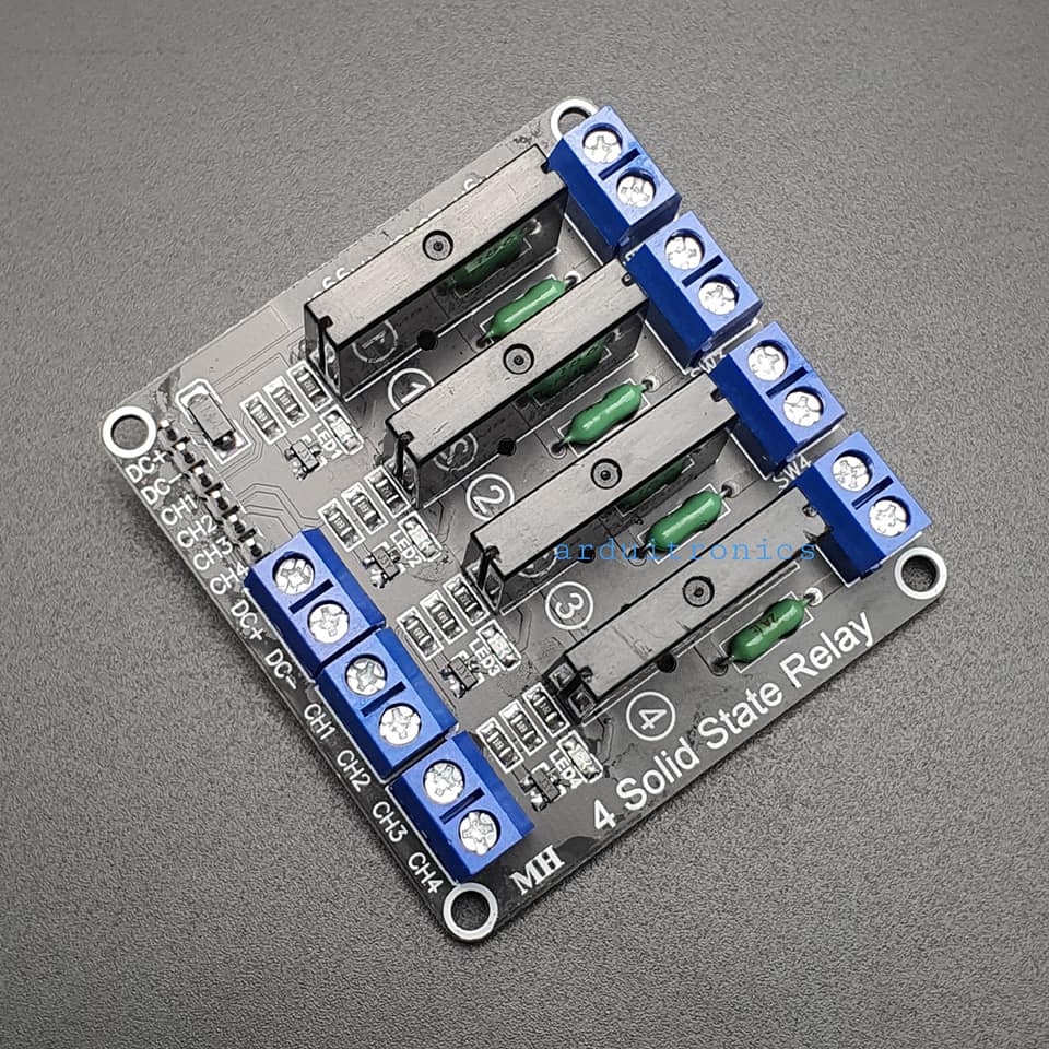 4 Channel 5V 2A Solid State Relay (SSR) High Level Trigger - Arduino, Raspberry Pi, NodeMCU, IoT ...