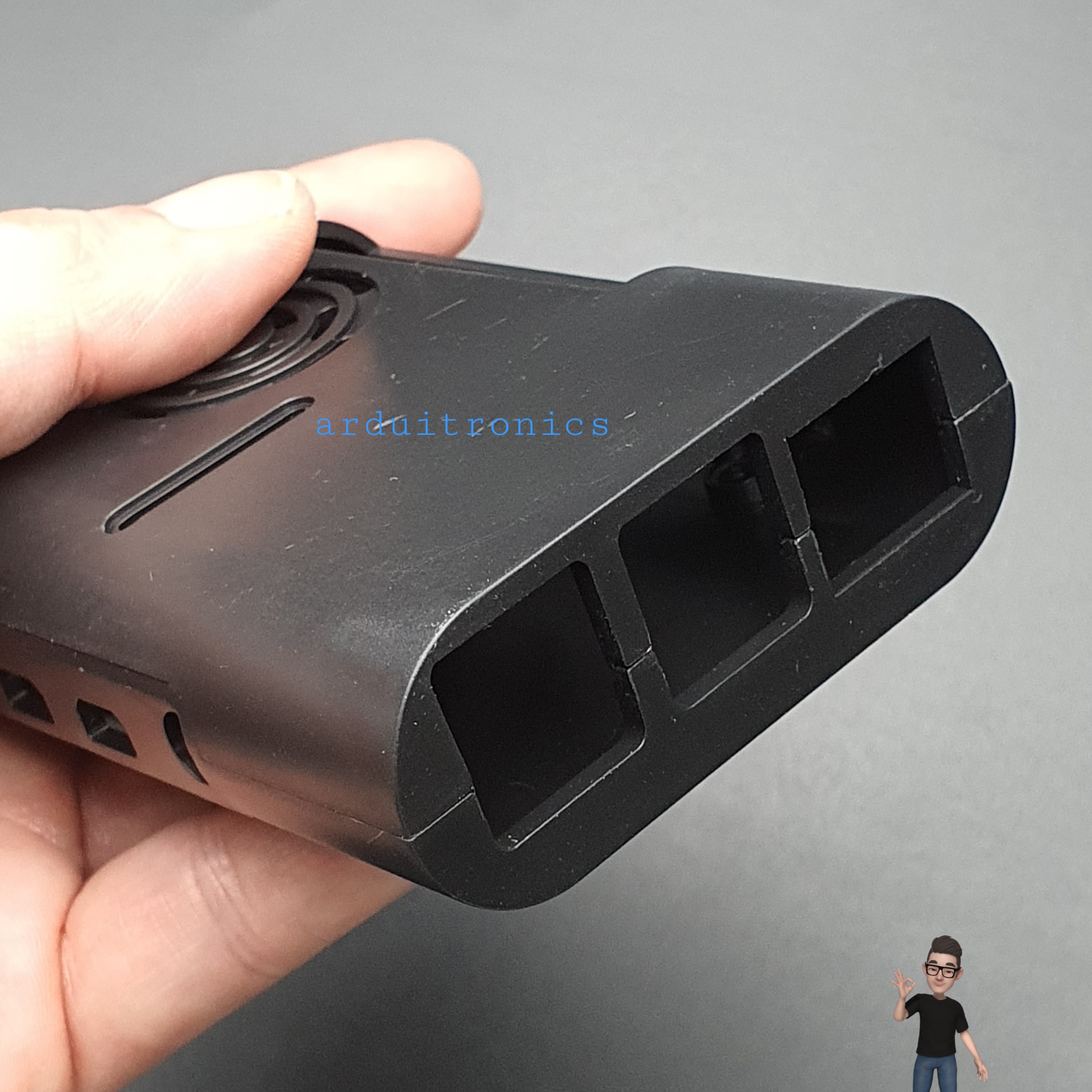 Raspberry Pi 4b Shell Case Box Black กล่อง เคส Raspberry Pi 4 สีดำ