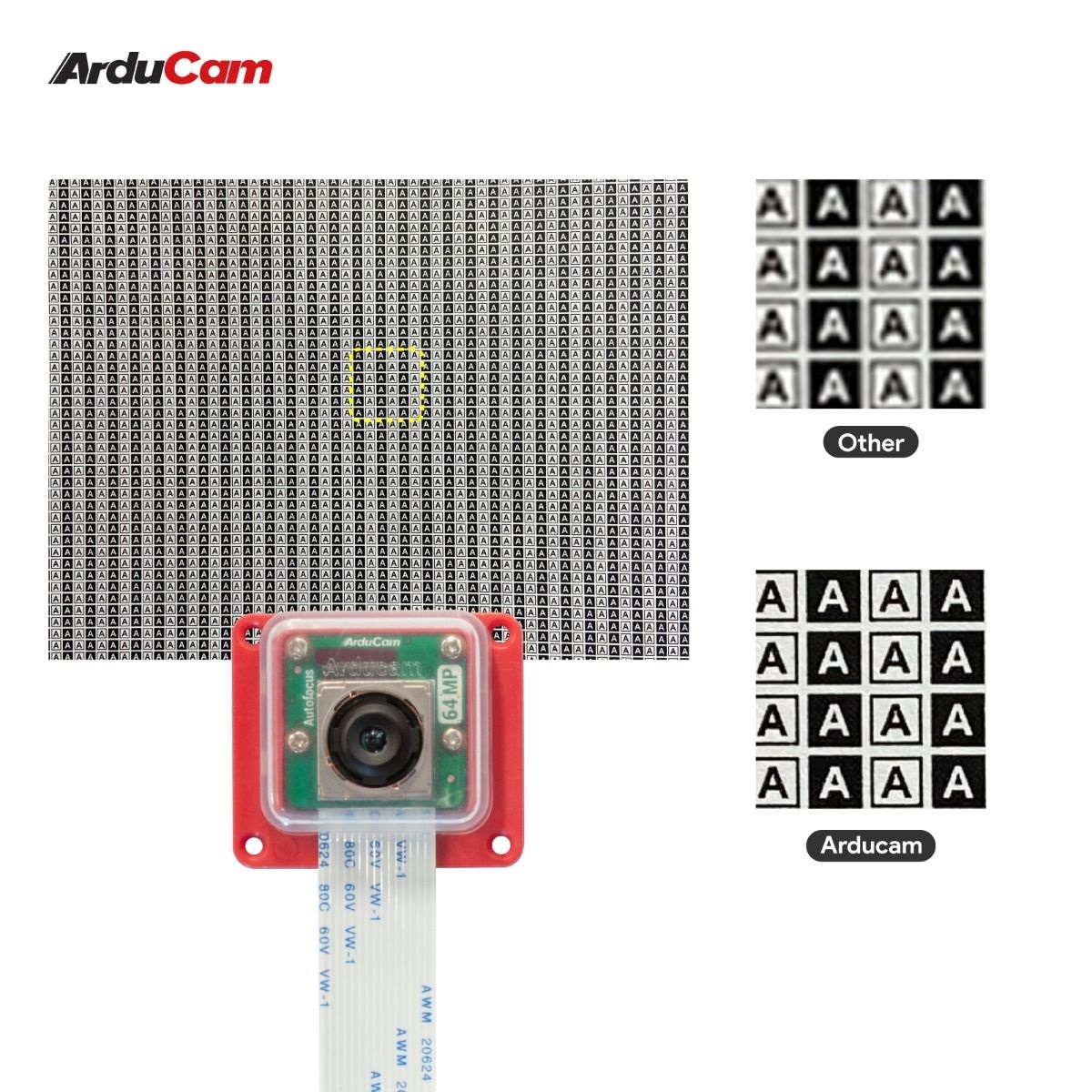 Arducam 1/1.32" 64MP Auto Focus Camera Module for Raspberry Pi - Arduino, Raspberry Pi, NodeMCU ...