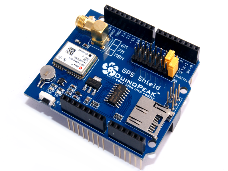 GPS Shield Ublox NEO-6M with Data Logger for Arduino UNO + แถมสายอากาศฟรี - Arduino, Raspberry ...