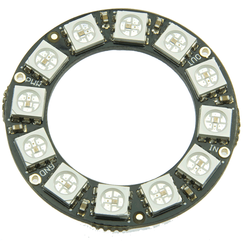 NeoPixel Ring 12 - Arduino, Raspberry Pi, NodeMCU, IoT, Nvidia, Lora, AI, Machine Learning ...
