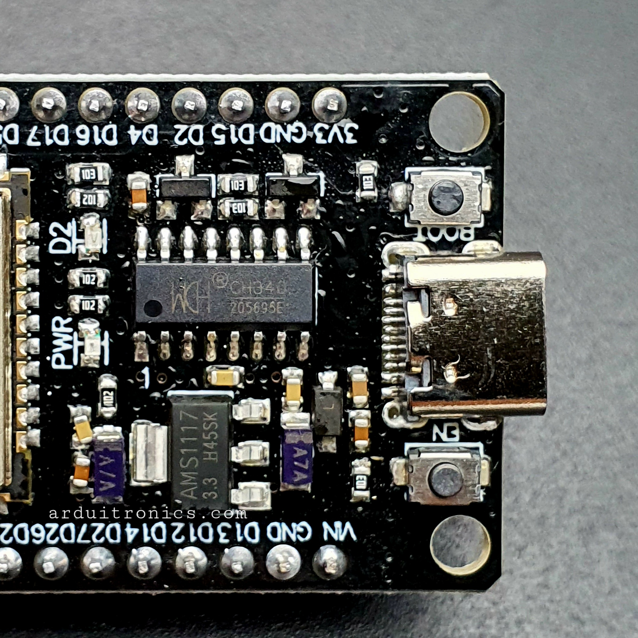 Esp32 Nodemcu Esp Wroom 32 Wi Fi And Bluetooth Module Dual Core Consumption Ch340 Usb Type C 30