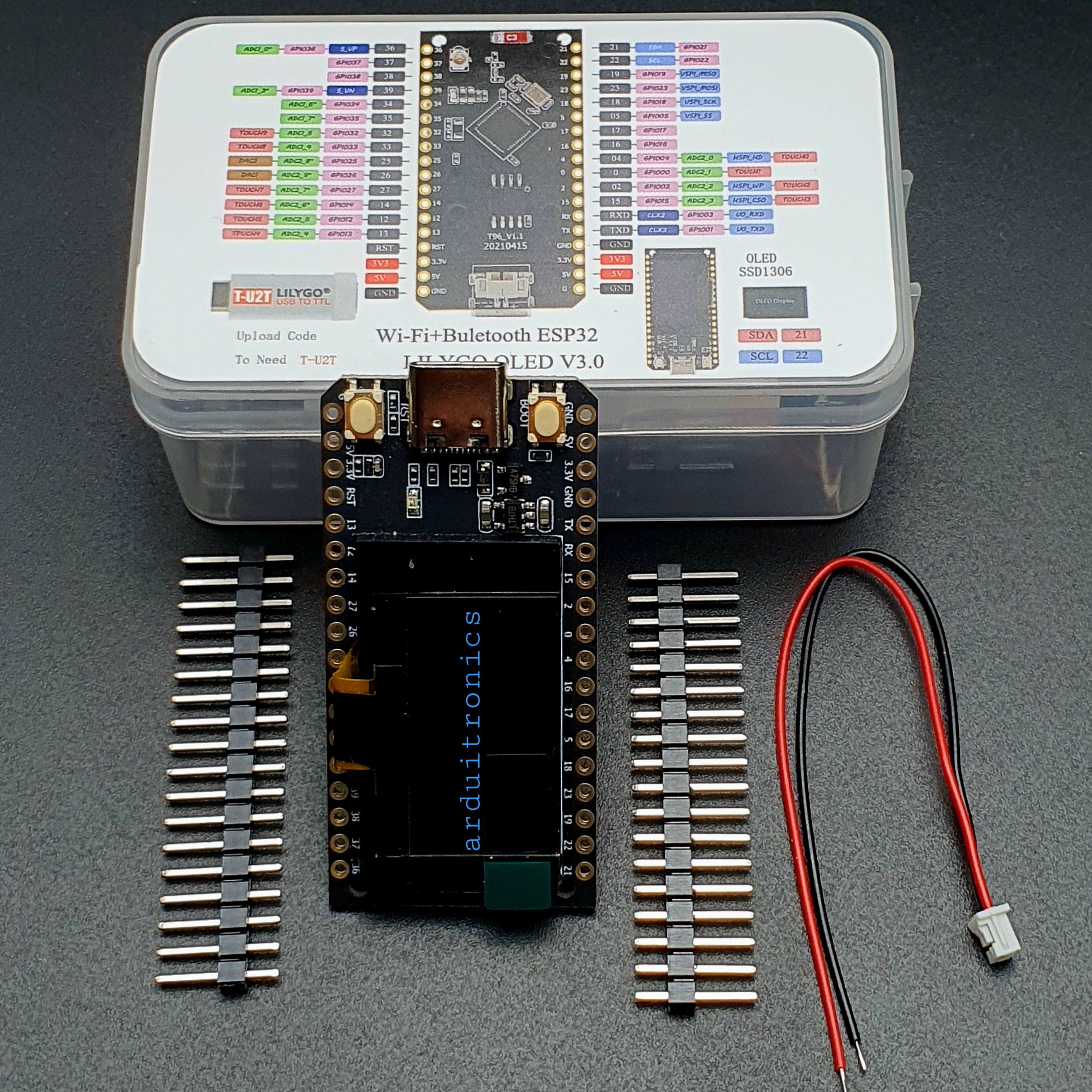 Esp32 Oled V3 Esp32 Oled Wifi Module Bluetooth บอร์ด Esp32 พร้อมจอ Oled Arduino Raspberry 9086