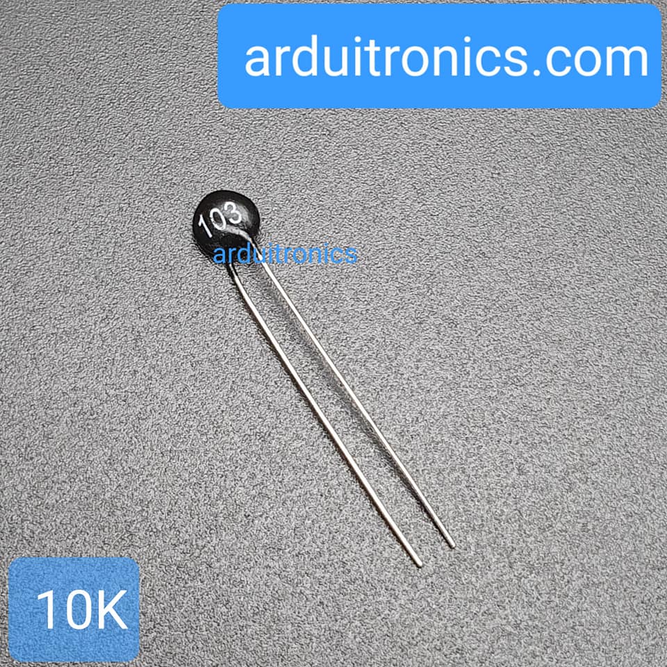 10K Thermistor เซนเซอร์วัดอุณหภูมิ แบบตัวต้านทานปรับค่าได้ 103 จำนวน 1 ...