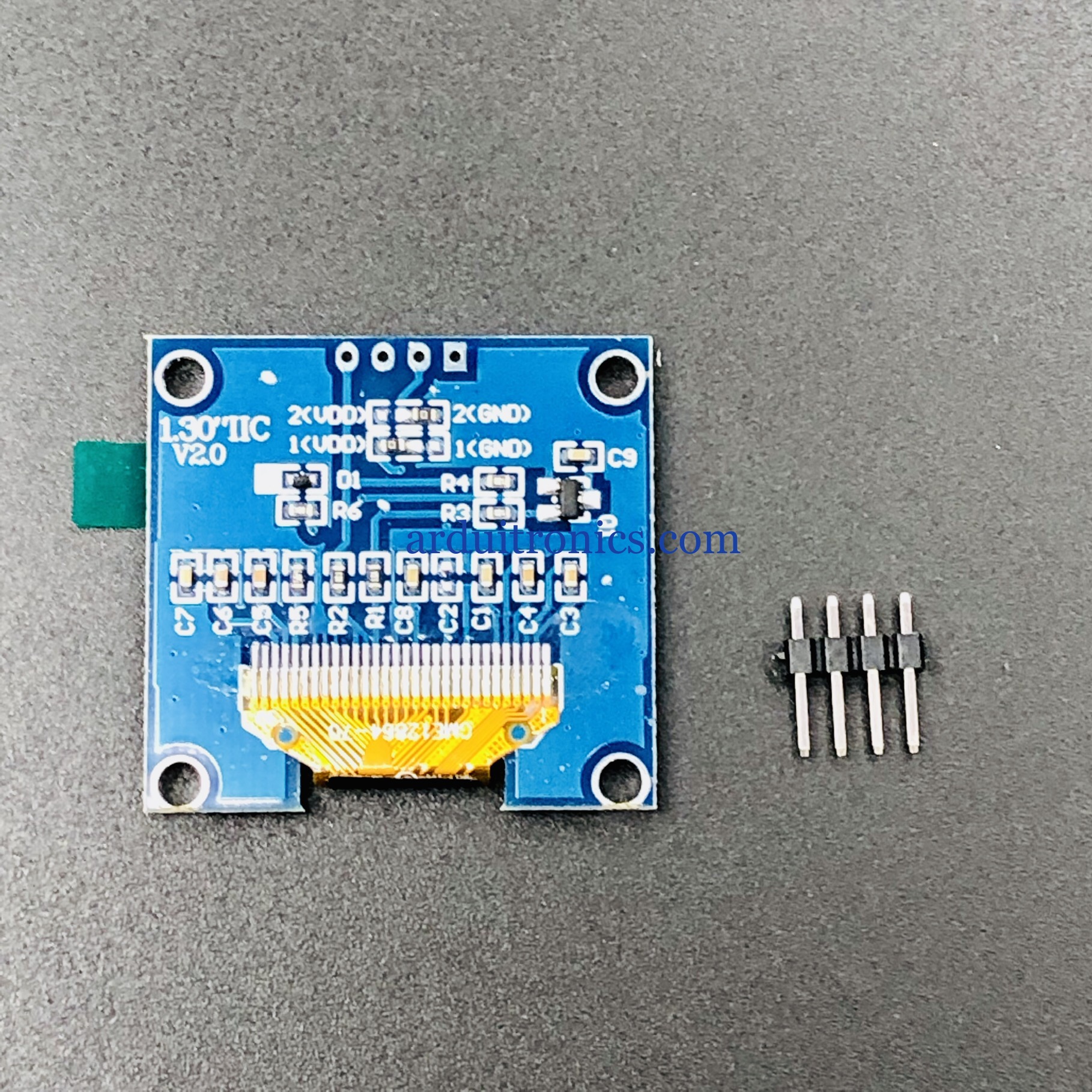 จอแสดงผล Oled 128x64 แบบ I2c ขนาด 13 สีขาว Oled Display I2c Module 13 For Arduino Arduino