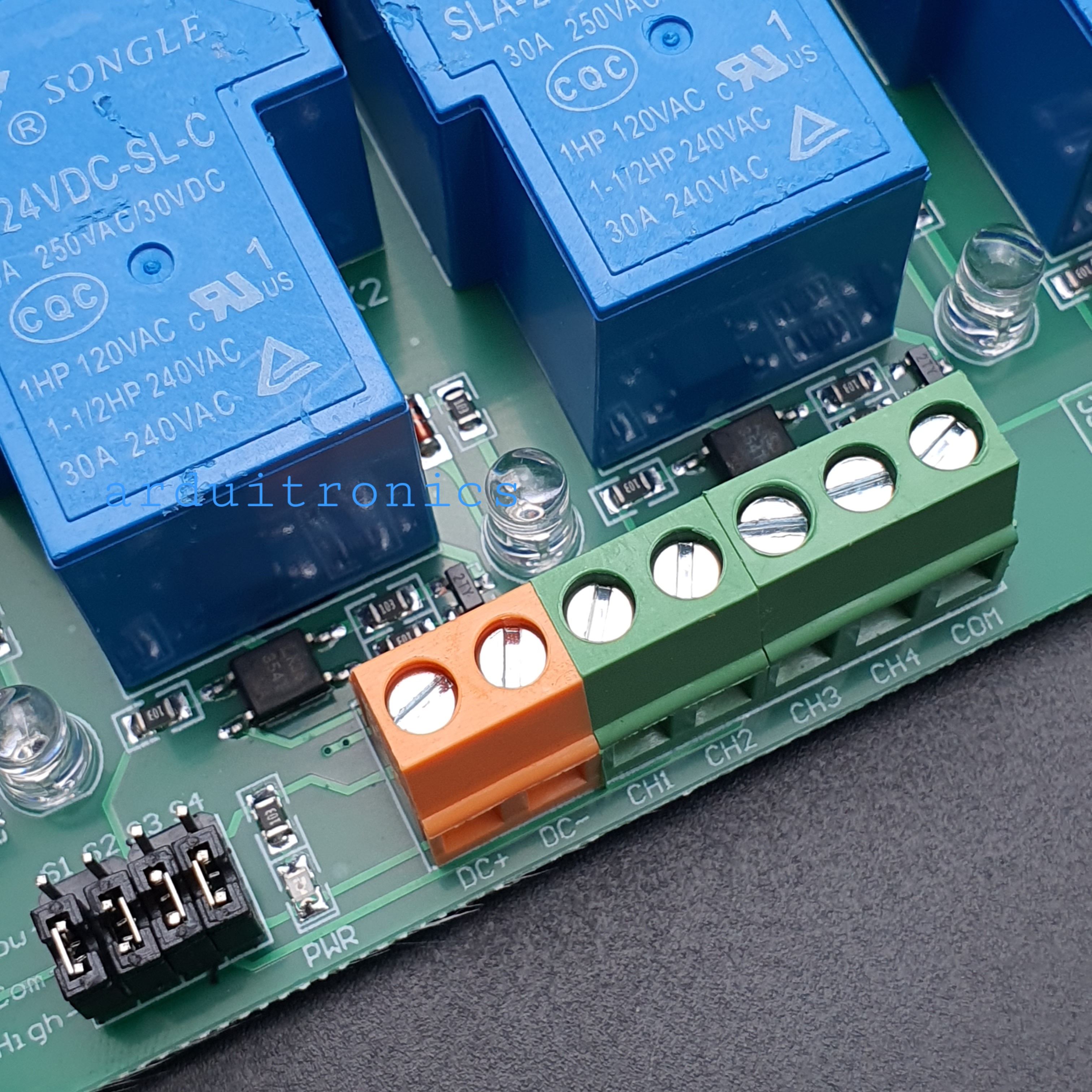 4 Channel Relay 24V 30A รีเลย์ 24V 30A ทำงานแบบ Active Low/High - Arduino, Raspberry Pi, NodeMCU ...