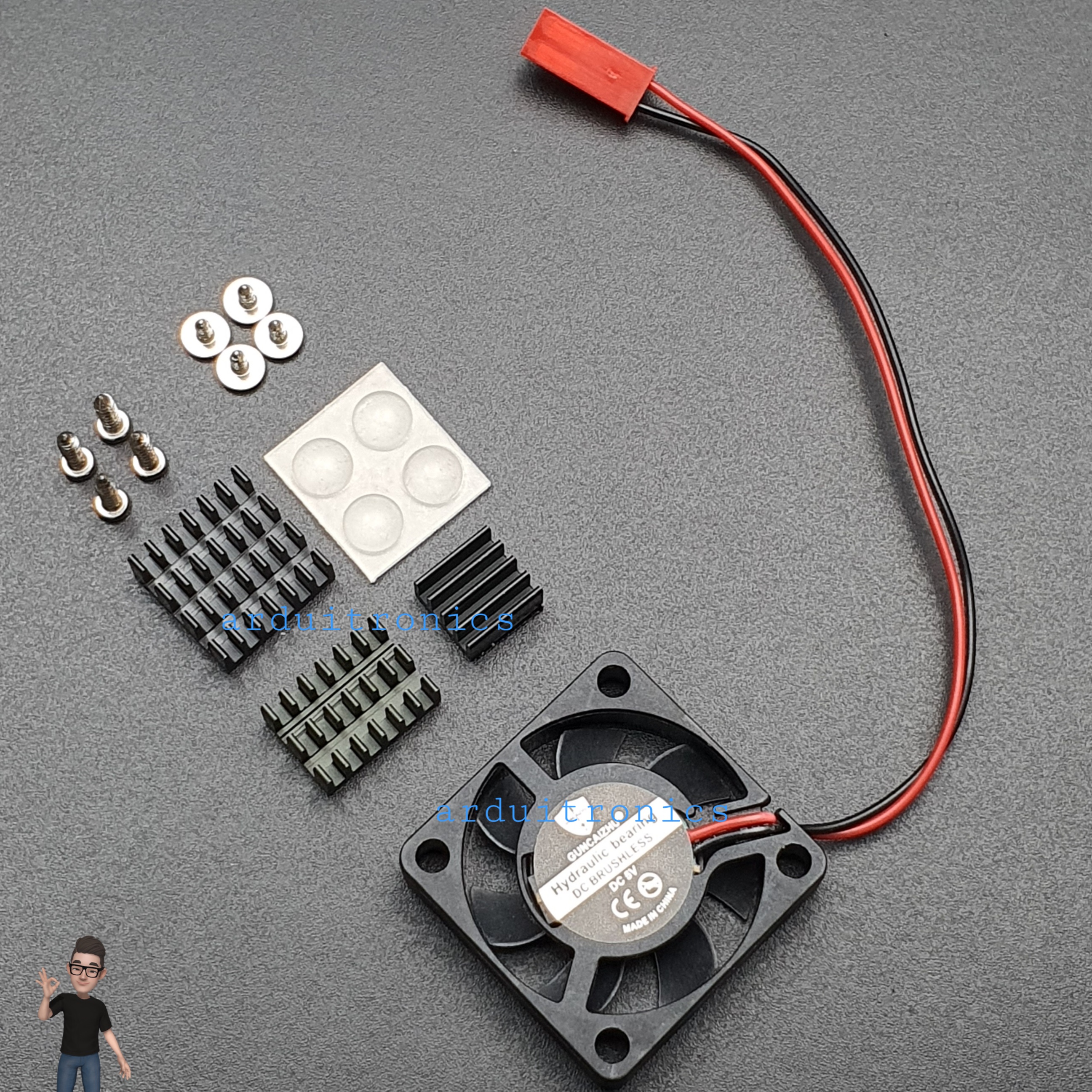 Raspberry Pi 4b Shell Case Box Black กล่อง เคส Raspberry Pi 4 สีดำ