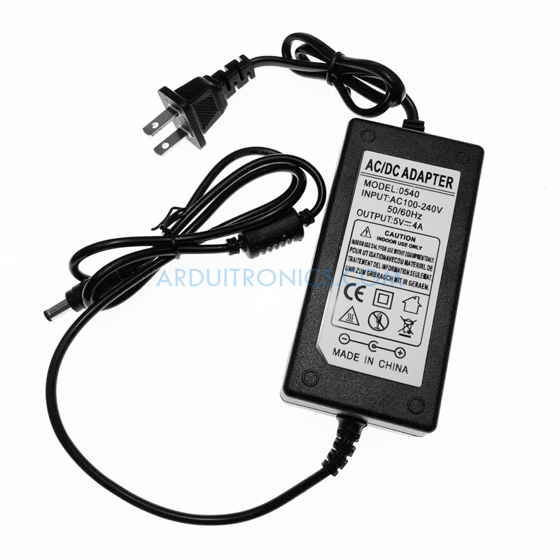 Power Adapter DC 5V 4A CE Certification (NVIDIA Jetson Nano) - Arduino, Raspberry Pi, NodeMCU ...