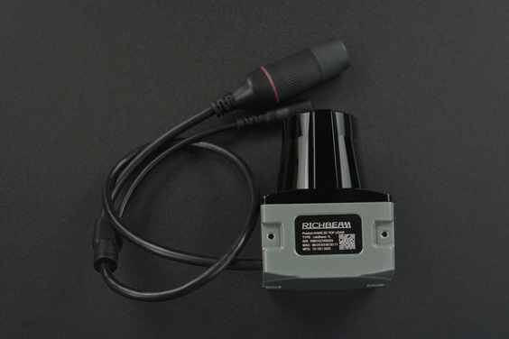 LakiBeam 1L - 270 Degree Industrial-grade Single-line 2D ToF LiDAR (40m, 12V, Ethernet UDP, IP65 ...