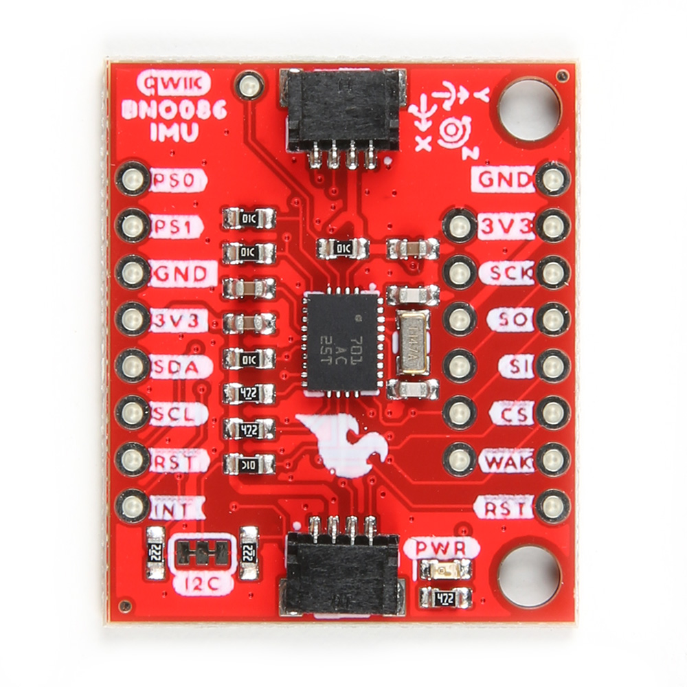SparkFun VR IMU Breakout - BNO086 (Qwiic) - Red PCB - Arduino, Raspberry Pi, NodeMCU, IoT ...